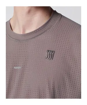 Satisfy Falcon-colored Space-o T-shirt In Perforated Micro Jersey