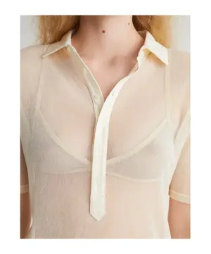Paloma Wool Sheer Polo Top - No