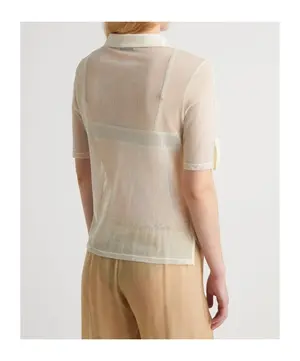 Paloma Wool Sheer Polo Top - White