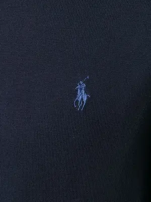 Polo Ralph Lauren Navy Logo Embroidered Sweater