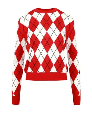 MSGM Long-sleeved Crewneck Knitted Jumper