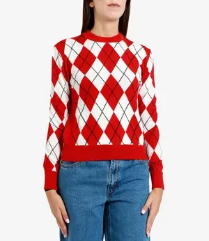 MSGM Long-sleeved Crewneck Knitted Jumper