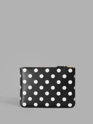 Comme Des Garçons Wave Point Logo Handbag