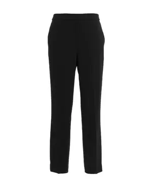 Theory Straight-leg Cropped Trousers - Black