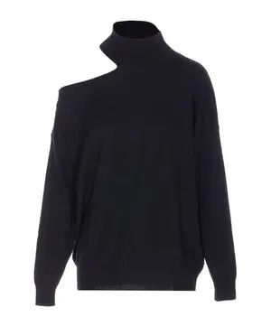 LISA YANG Cut-out High Neck Sweater