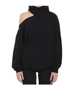 LISA YANG Cut-out High Neck Sweater