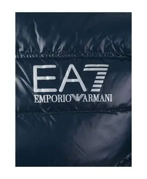 EA7 Quilted Zip-up Gilet With Logo Detail