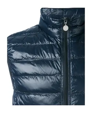 EA7 Quilted Zip-up Gilet With Logo Detail