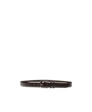 ORTIGNI Logo Belt - Black
