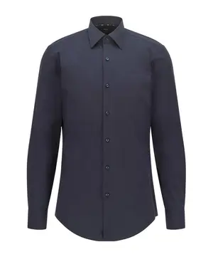 Hugo Boss Long-sleeved Buttoned Shirt - Black