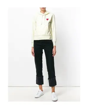 Play Comme Des Garcon Logo Hooded Sweater
