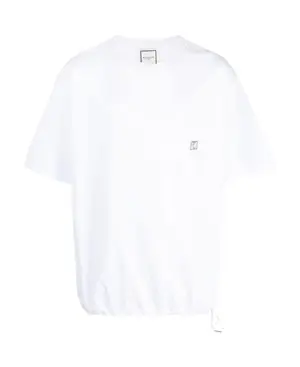 WOOYOUNGMI Logo-plaque Drawstring T-shirt