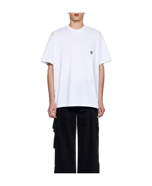 WOOYOUNGMI Logo-plaque Drawstring T-shirt