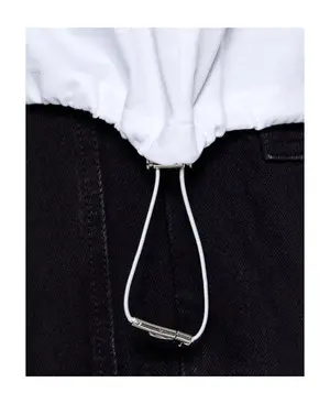 WOOYOUNGMI Logo-plaque Drawstring T-shirt