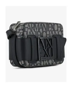 Armani Exchange Monogram Camera Case Bag With Adjustable Shoulder Strap