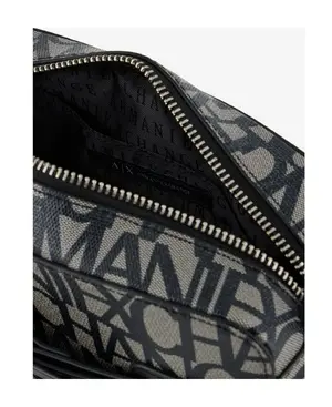 Armani Exchange Monogram Camera Case Bag With Adjustable Shoulder Strap