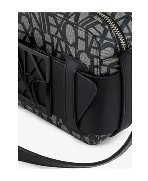 Armani Exchange Monogram Camera Case Bag With Adjustable Shoulder Strap