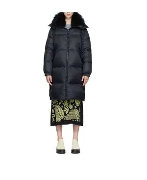 YVES SALOMON Logo Quilted Down Jacket