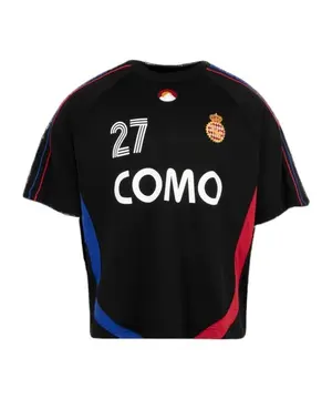 Rhude 27 Jersey Shirt - Black/navy/red