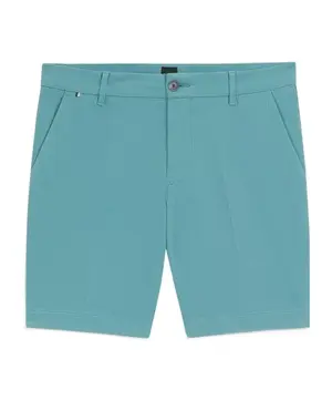 Hugo Boss Cotton Twill Shorts - Turquoise