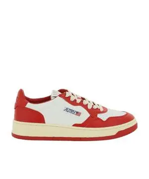 AUTRY Low-cut Lace-up Sneakers - Red
