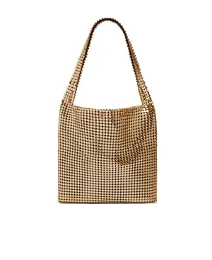 Rabanne Pixel Snap Button Fastened Tote Bag