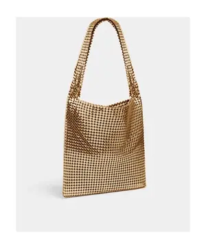 Rabanne Pixel Snap Button Fastened Tote Bag