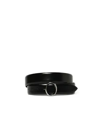 ORTIGNI Belt With Circular Buckle - Black