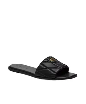 COACH Holly Quilted Logo Sandals