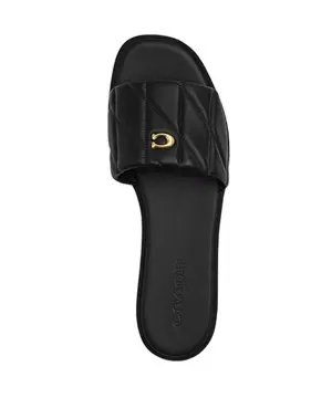 COACH Holly Quilted Logo Sandals