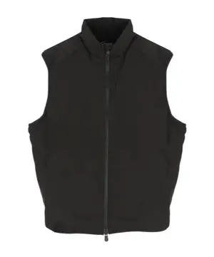 SAVE THE DUCK Zip-front High Neck Vest Jacket - Black