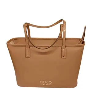 Liu Jo Logo Lettering Tote Bag - Brown