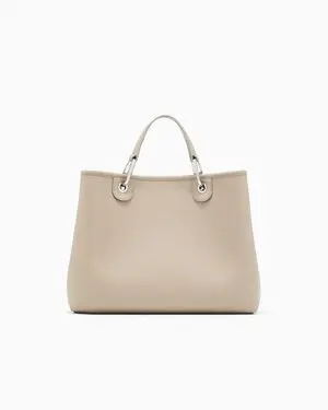 Emporio Armani Logo Strap Tote Bag - Light Brown