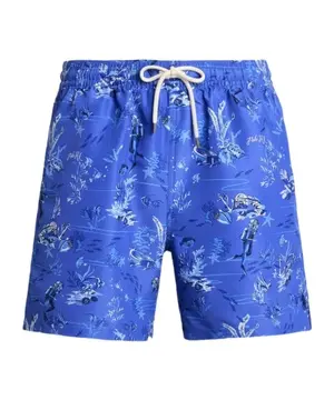 Polo Ralph Lauren Graphic-print Swim Shorts - Blue