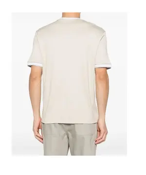 Eleventy Contrast Trim Jersey T-shirt