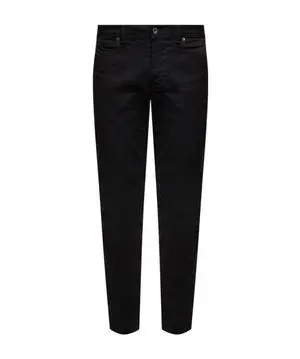 DIESEL® Larkee Beex Tapered Leg Jeans - Black