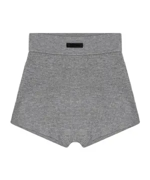 Fear Of God Logo-patch Shorts - Gray