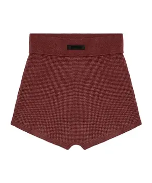 Fear Of God Ribbed Shorts - Brown