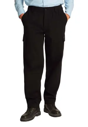 Calvin Klein Straight-leg Cargo Pants - Black
