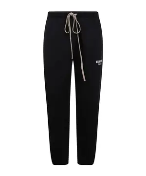 Fear Of God Logo Printed Drawstring Track Pants - Black