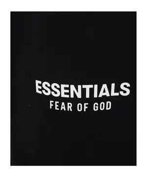 Fear Of God Logo Printed Drawstring Track Pants - Black