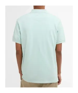 Barbour Lightweight Sports Short-sleeved Polo Shirt - Mint Blue