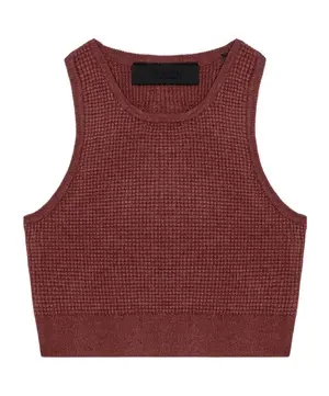 Fear Of God Waffle Ribbed Sport Tank Top - Brown