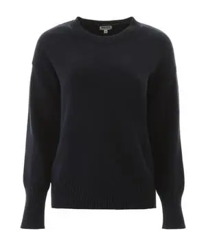 Kenzo Navy Blue Jacquard Logo Pullover