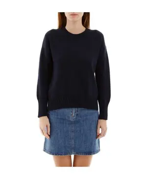 Kenzo Navy Blue Jacquard Logo Pullover