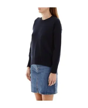 Kenzo Navy Blue Jacquard Logo Pullover