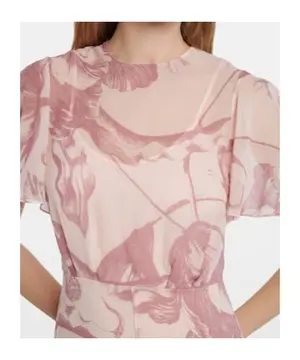 Erdem Printed Silk Midi Dress