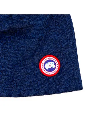 Canada Goose Logo Patch Knitted Beanie