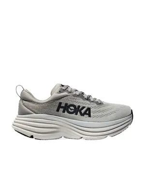 Hoka One One Logo Printed Lace-up Sneakers - Gray