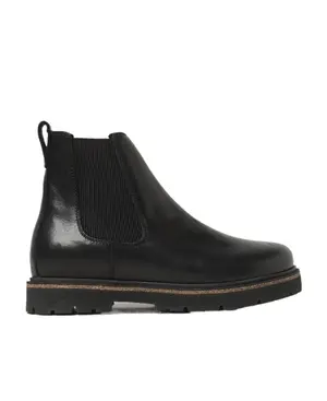 BIRKENSTOCK Highwood Slip-on Leather Boots - Black